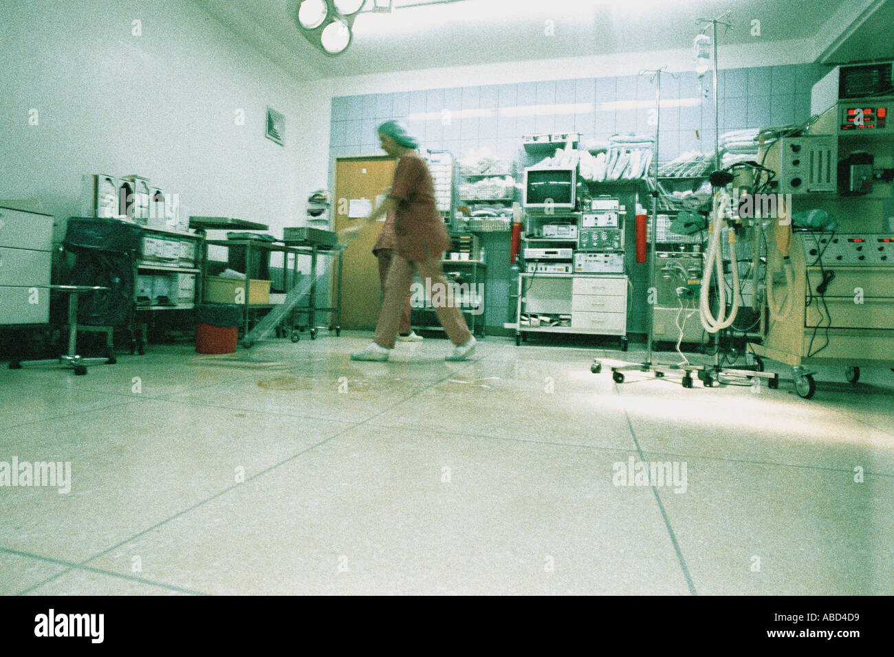 Nurse cleaning floor hi-res stock photography and images - Alamy