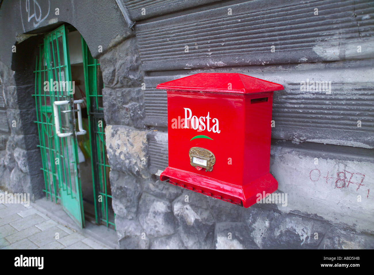 Hungarian post office box Stock Photo - Alamy