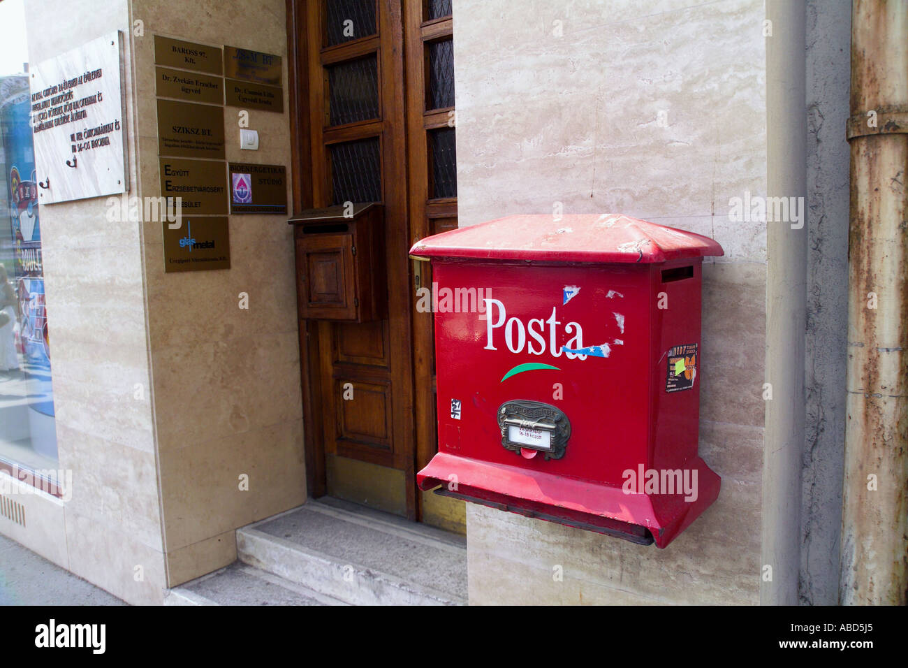 Hungarian post office box Stock Photo - Alamy