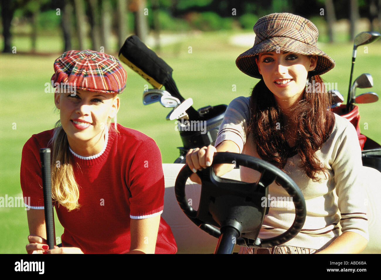 Girlfriends at the golf club Stock Photo - Alamy
