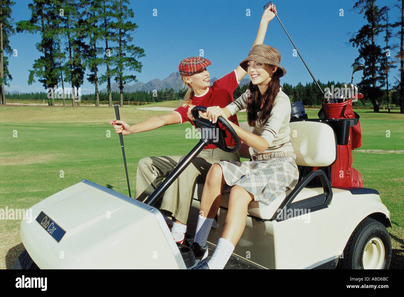 Girlfriends at the golf club Stock Photo - Alamy