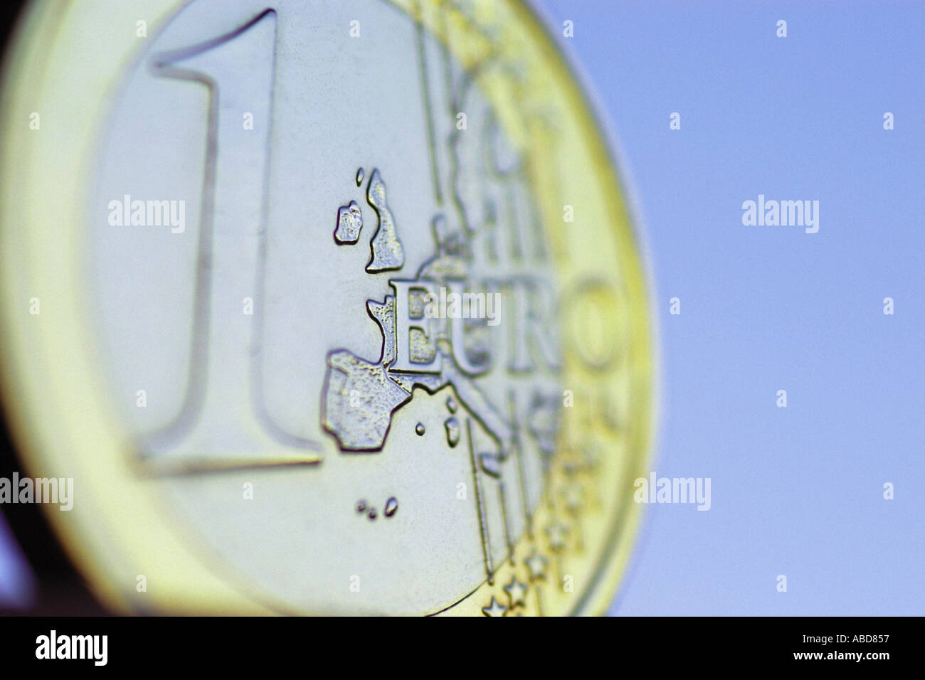 One euro coin Stock Photo - Alamy