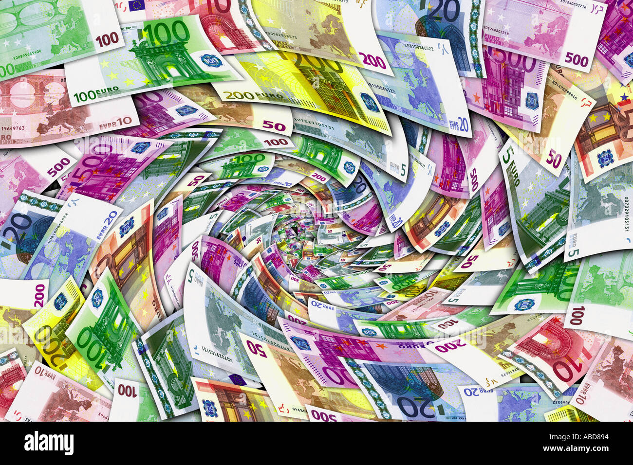 Euro collage hi-res stock photography and images - Alamy