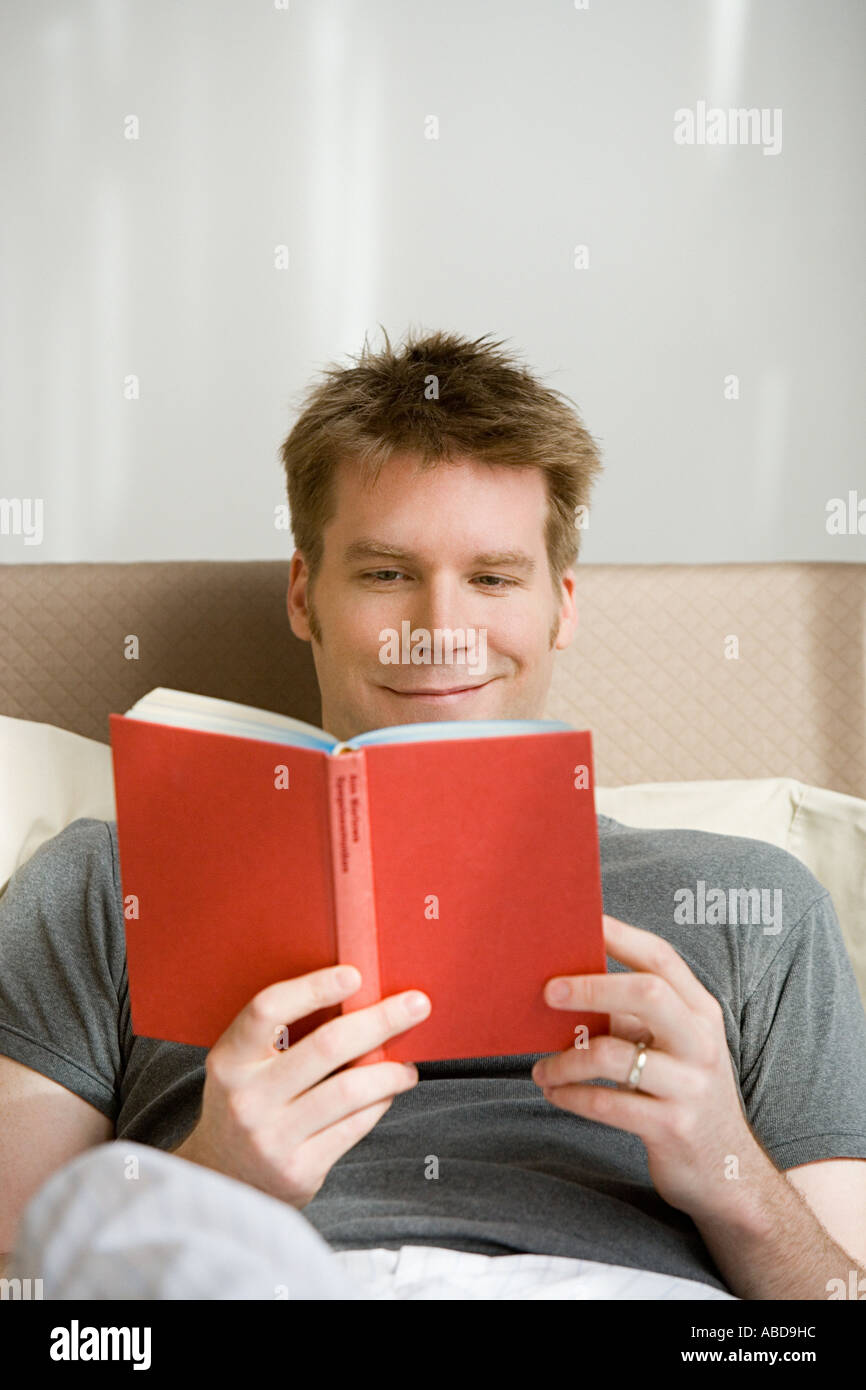 Man in double bed alone hi-res stock photography and images - Alamy