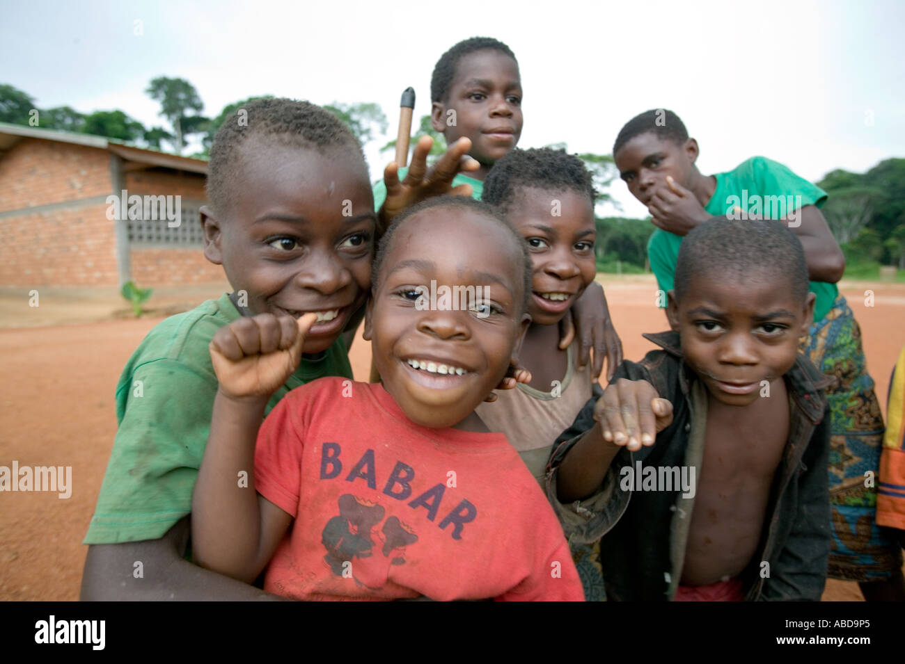 Pygmy children at school in the Republic of Congo Stock Photo - Alamy