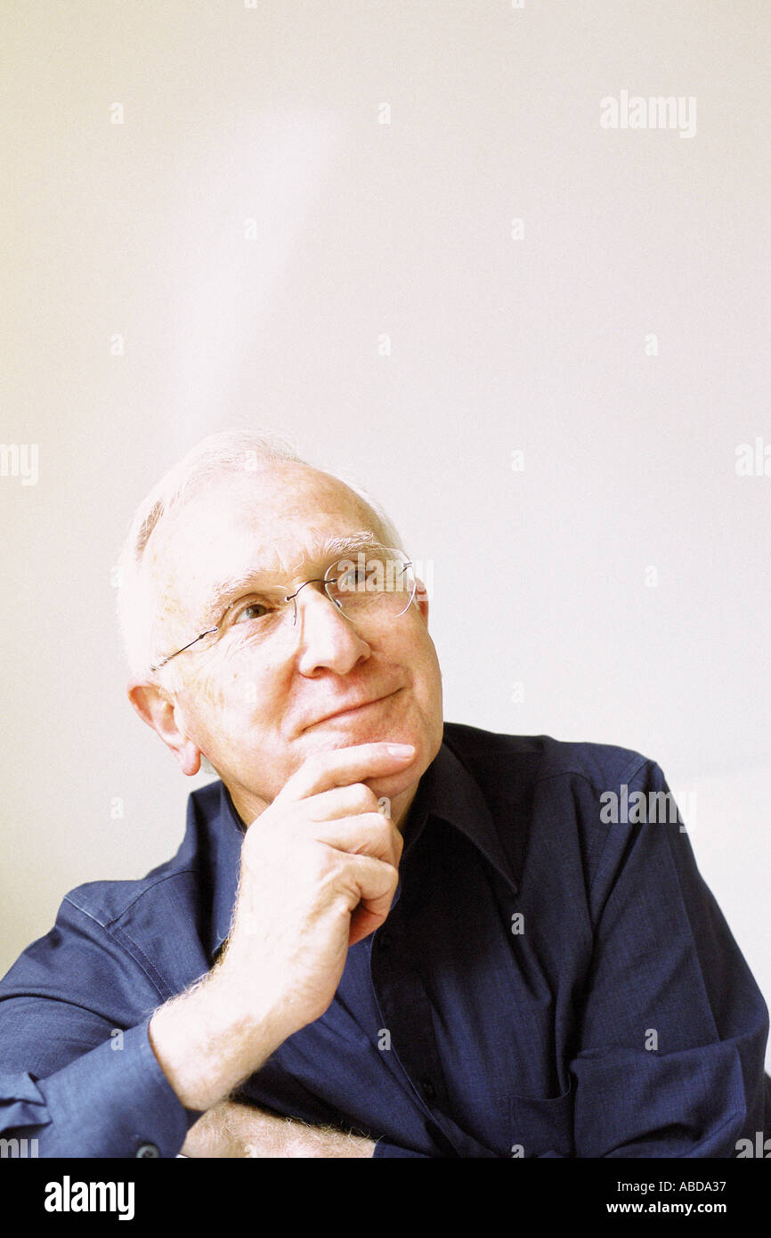Old Man Reflecting Thinking High Resolution Stock Photography and ...