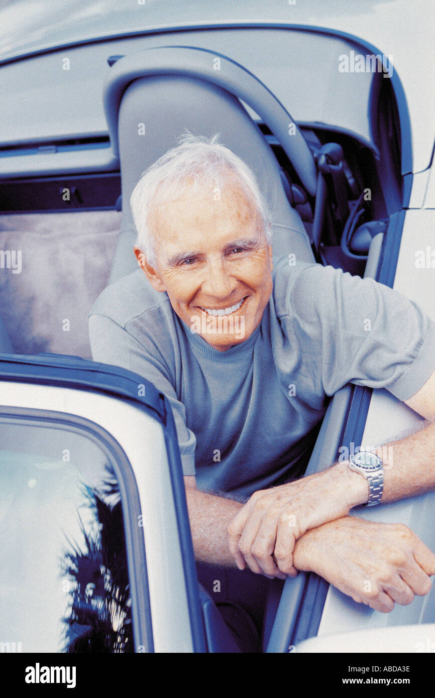 Older man sat in hi-res stock photography and images - Alamy