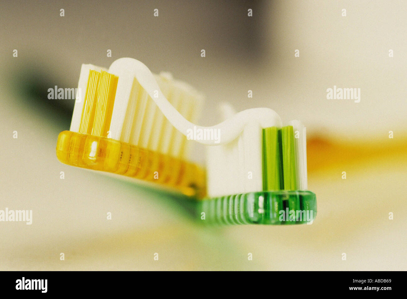 Toothbrush and toothpaste Stock Photo - Alamy