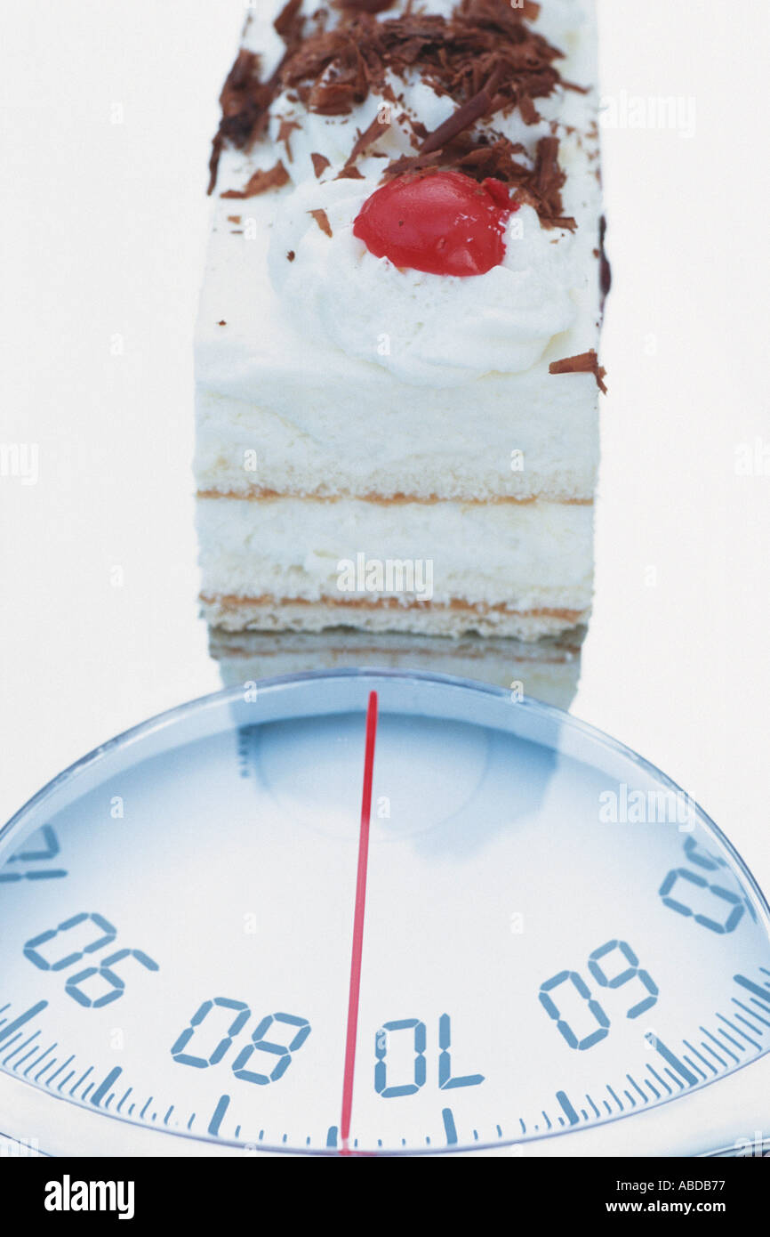 Cake and scales Stock Photo - Alamy