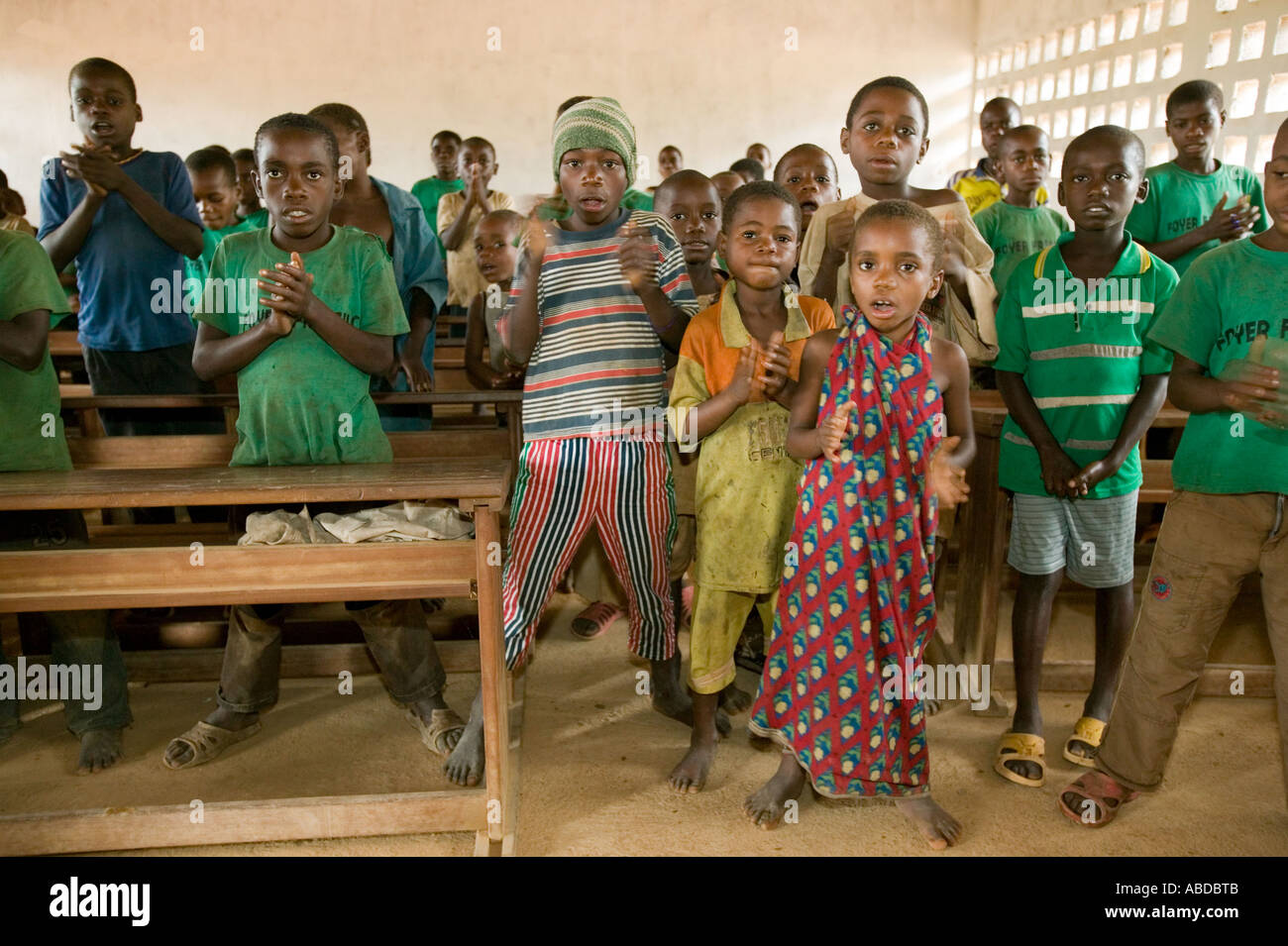 A school run by a French volunteer for pygmy children from the ...