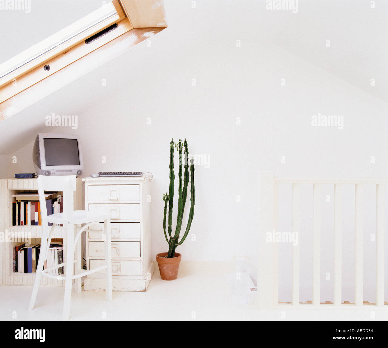 A loft study Stock Photo - Alamy