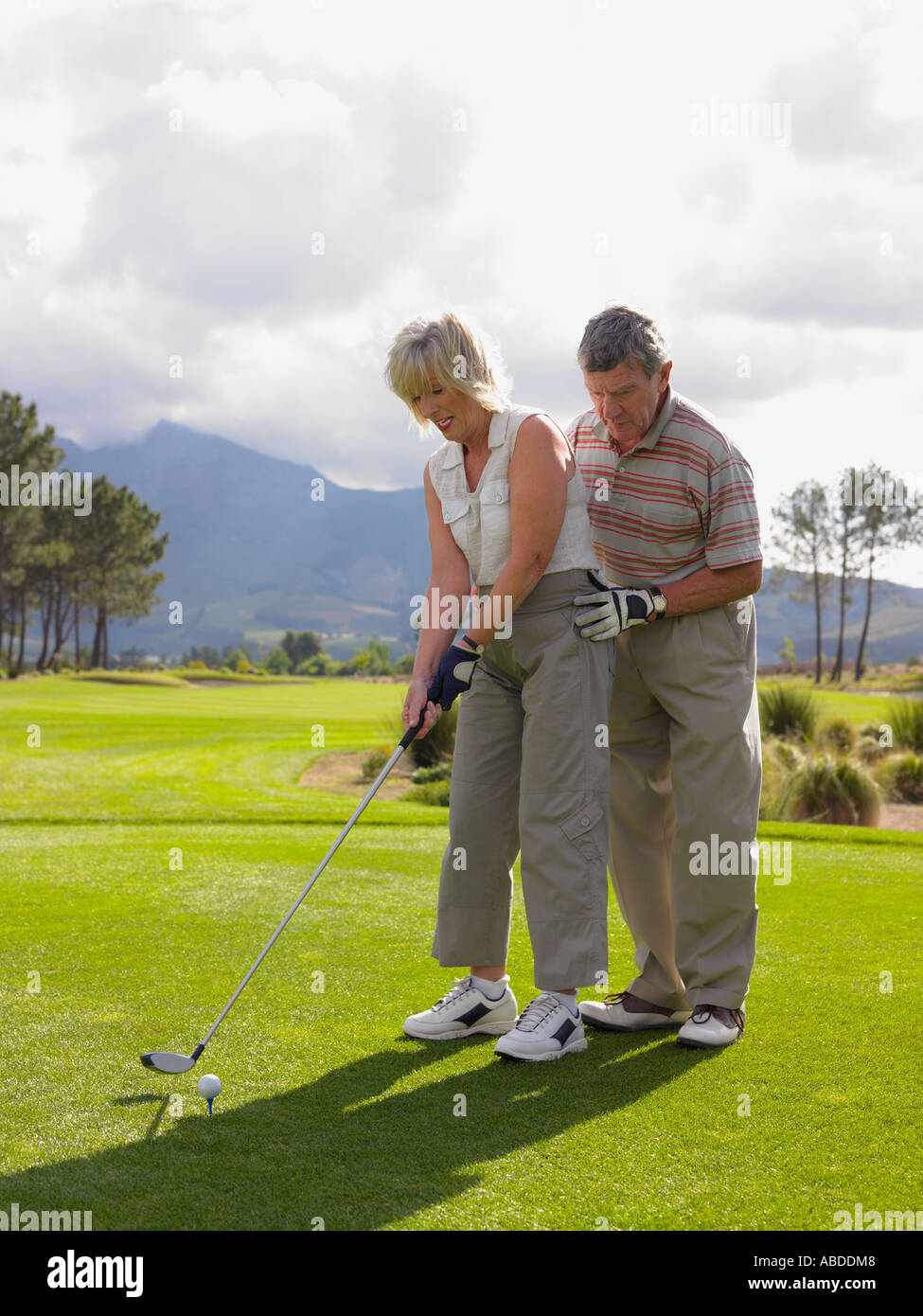 Golf lesson hi-res stock photography and images - Alamy