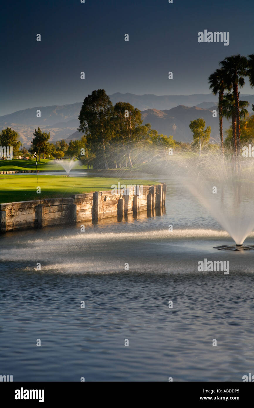 The 18th hole on the golf course at the Westin Mission Hills Resort and ...