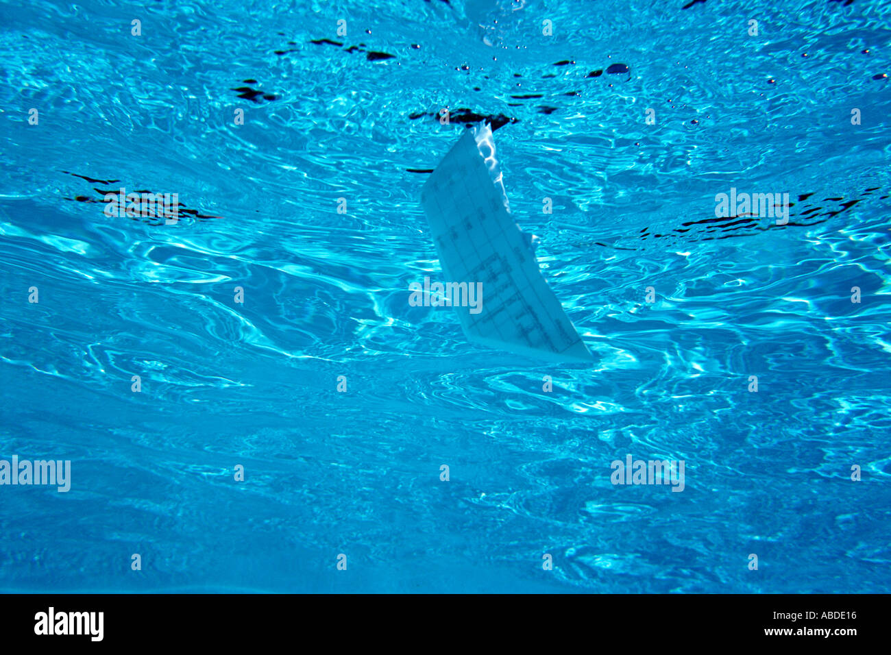 An obscure object in a swimming pool Stock Photo - Alamy