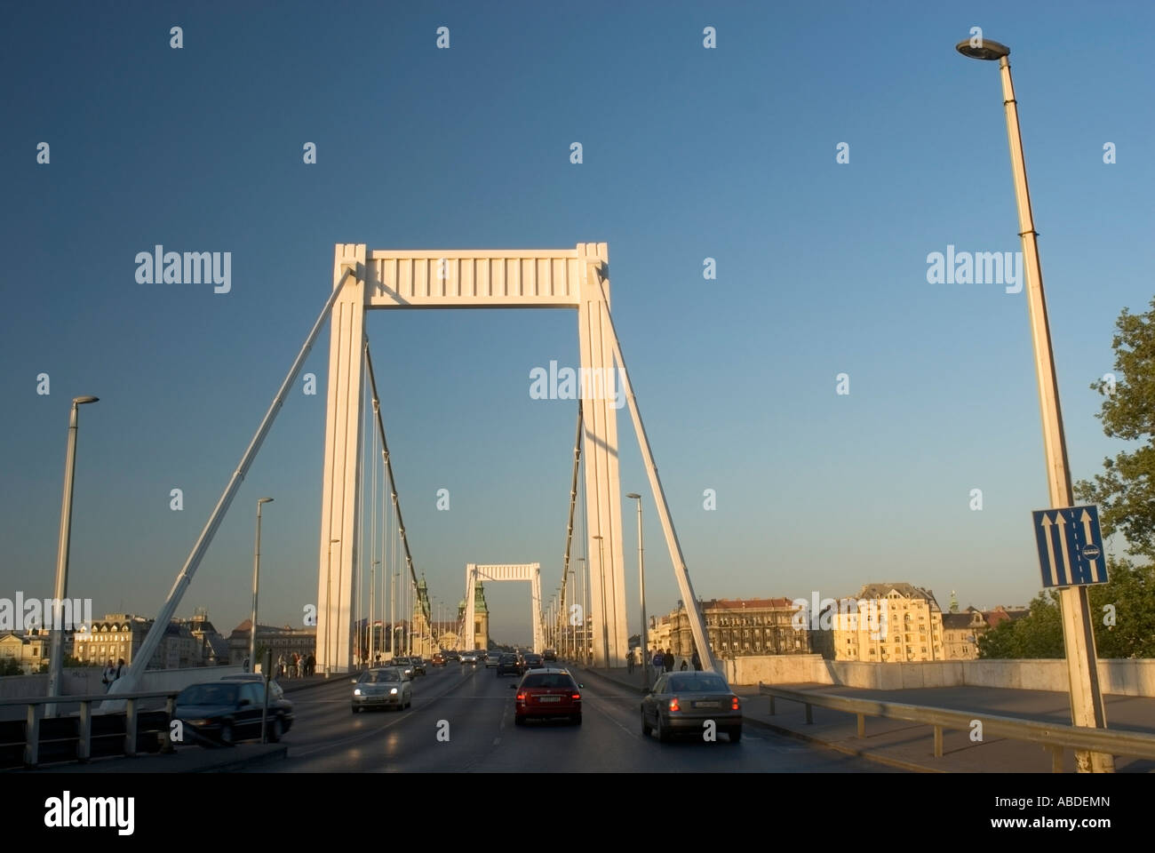Elizabeth Bridge Erzsebet hid Budapest Hungary Stock Photo - Alamy