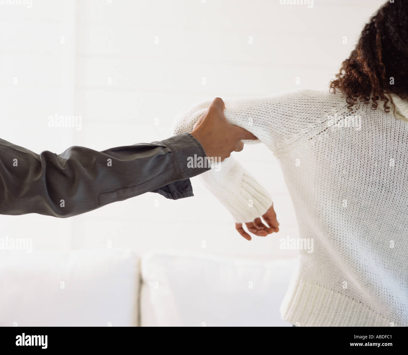 Young couple having a row Stock Photo - Alamy
