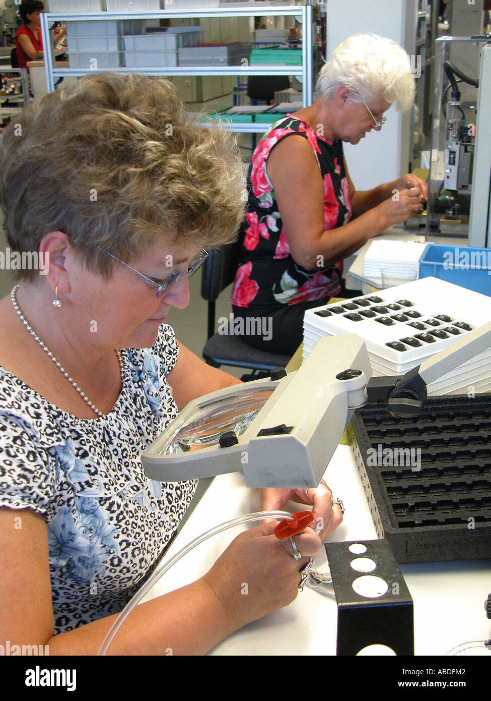 Older factory workers Stock Photo - Alamy