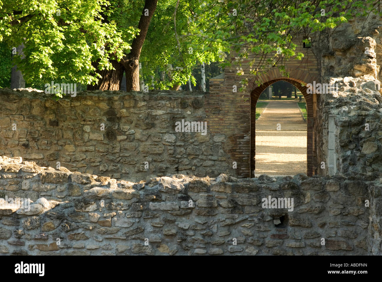 Ruins of Church Margaret Island Margitsziget Budapest Hungary Stock ...