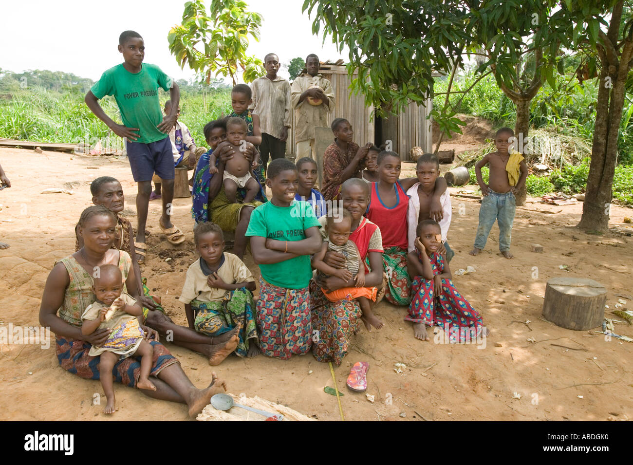 Congo town village hi-res stock photography and images - Alamy