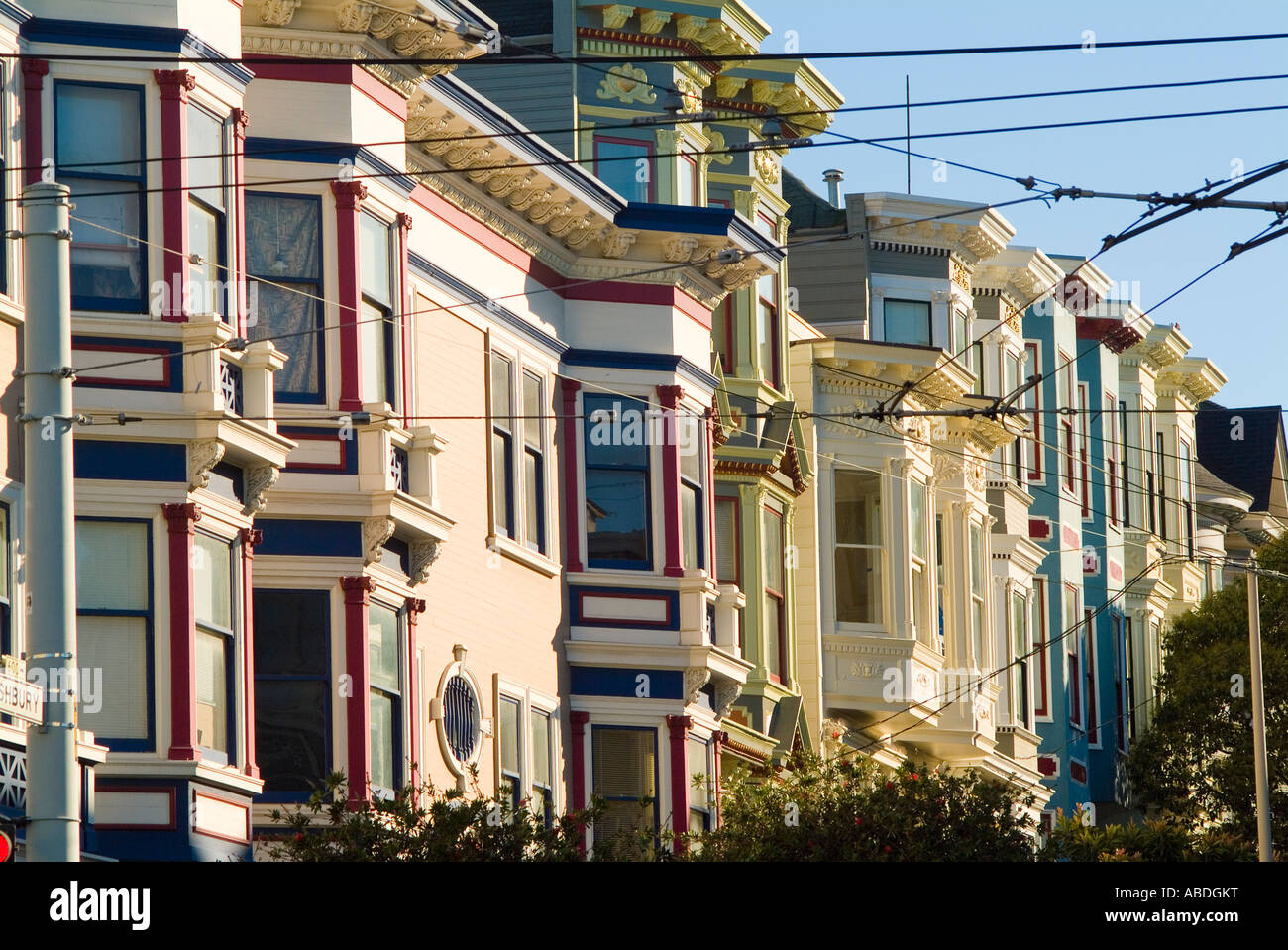 Victorian style row houses in San Francisco Stock Photo - Alamy