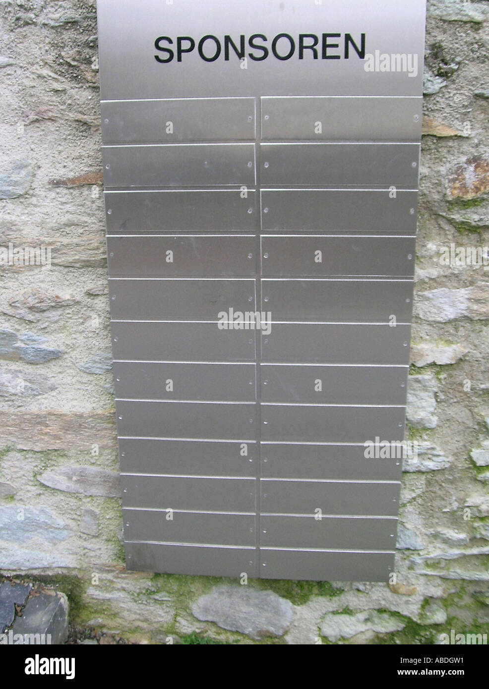 Sponsor board hi-res stock photography and images - Alamy