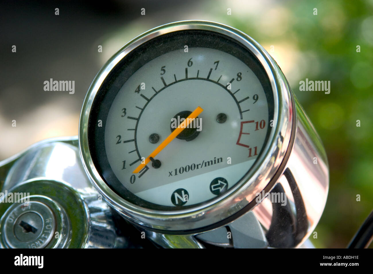 closeup of motorcycle rev meter Stock Photo - Alamy