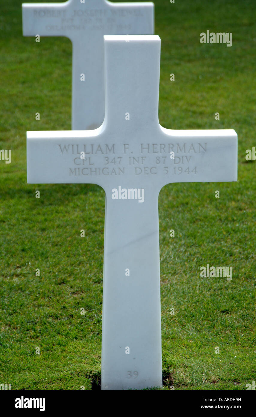Normandy American Cemetery Omaha Beach northern France A latin cross ...