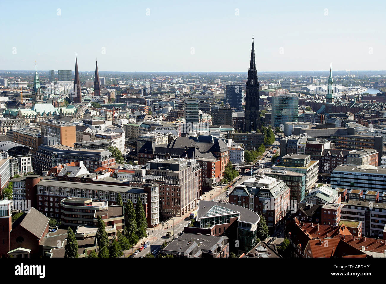 Germany, Hamburg view from the Michel Stock Photo - Alamy