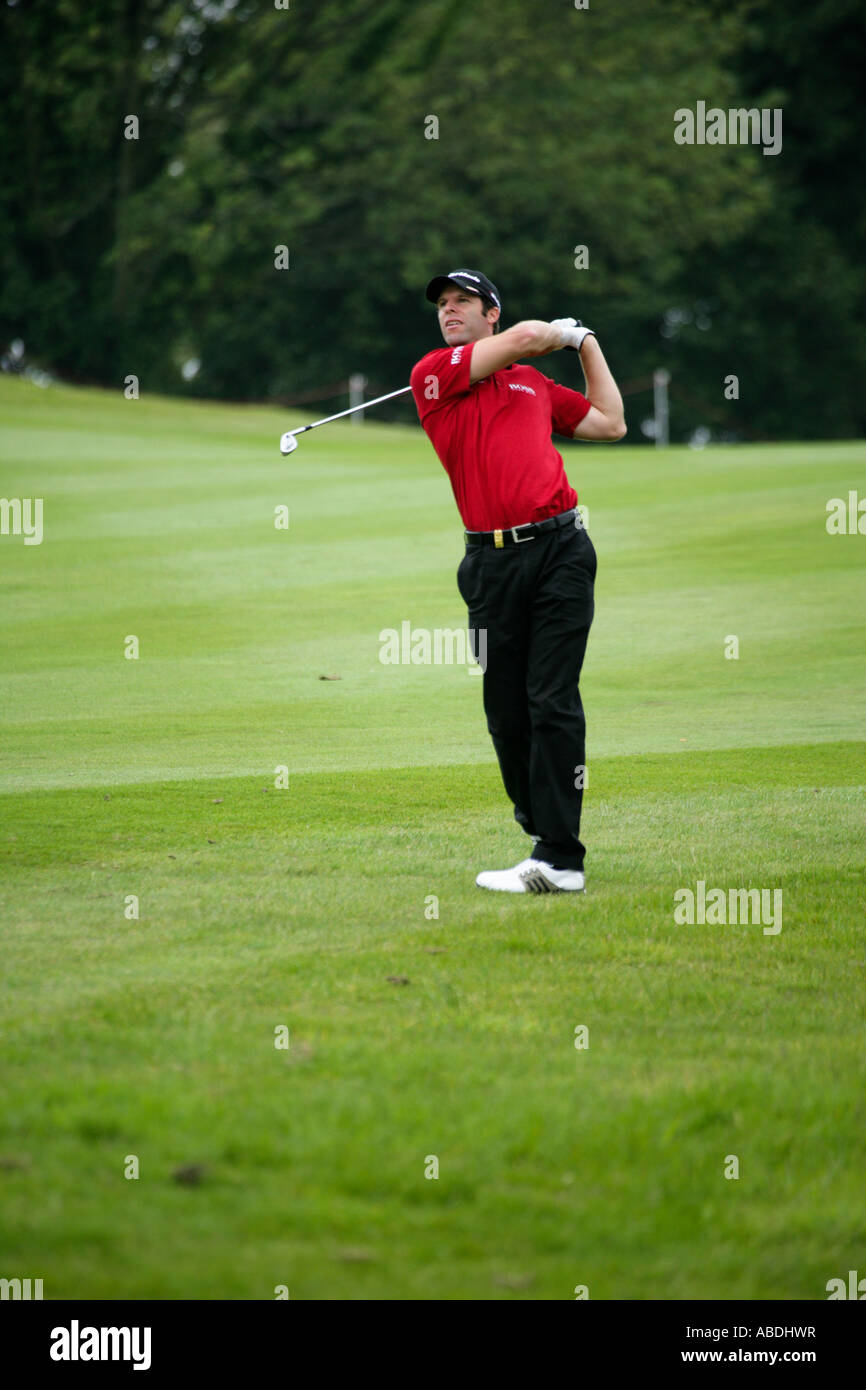 Welsh Golfer Bradley Dredge Welsh Open Golf Stock Photo - Alamy