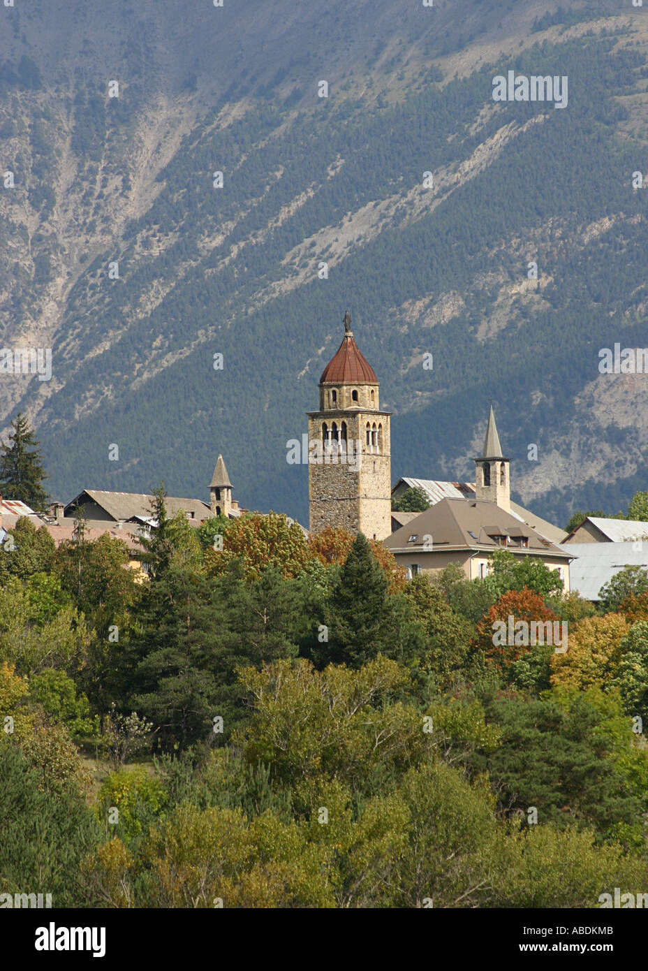 Village in the French Alps Stock Photo - Alamy