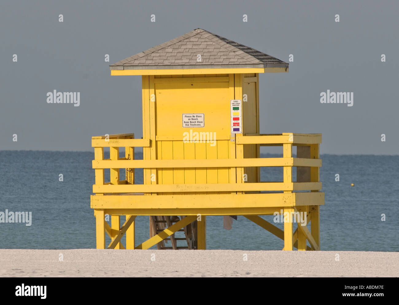 Lifeguards shack on beach in scenic Florida USA Stock Photo - Alamy