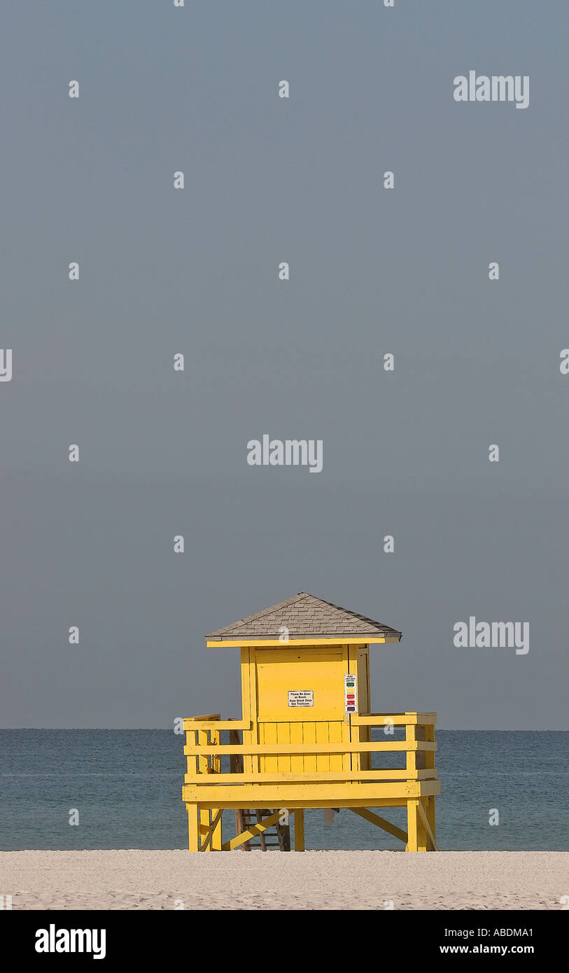 Lifeguards shack on beach in scenic Florida USA Stock Photo - Alamy