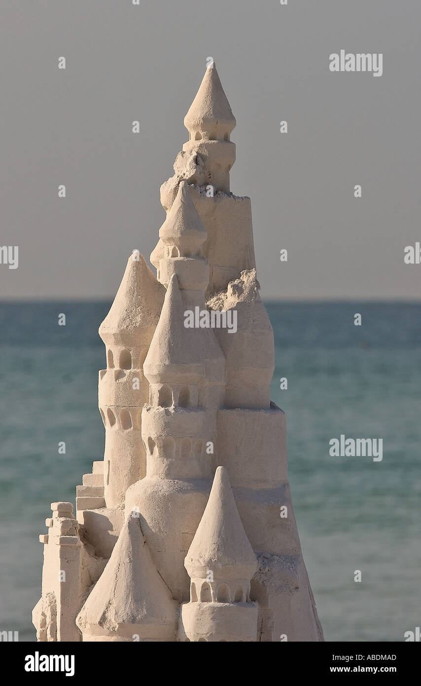 A marvelous sandcastle on a beach in scenic Florida USA Stock Photo - Alamy