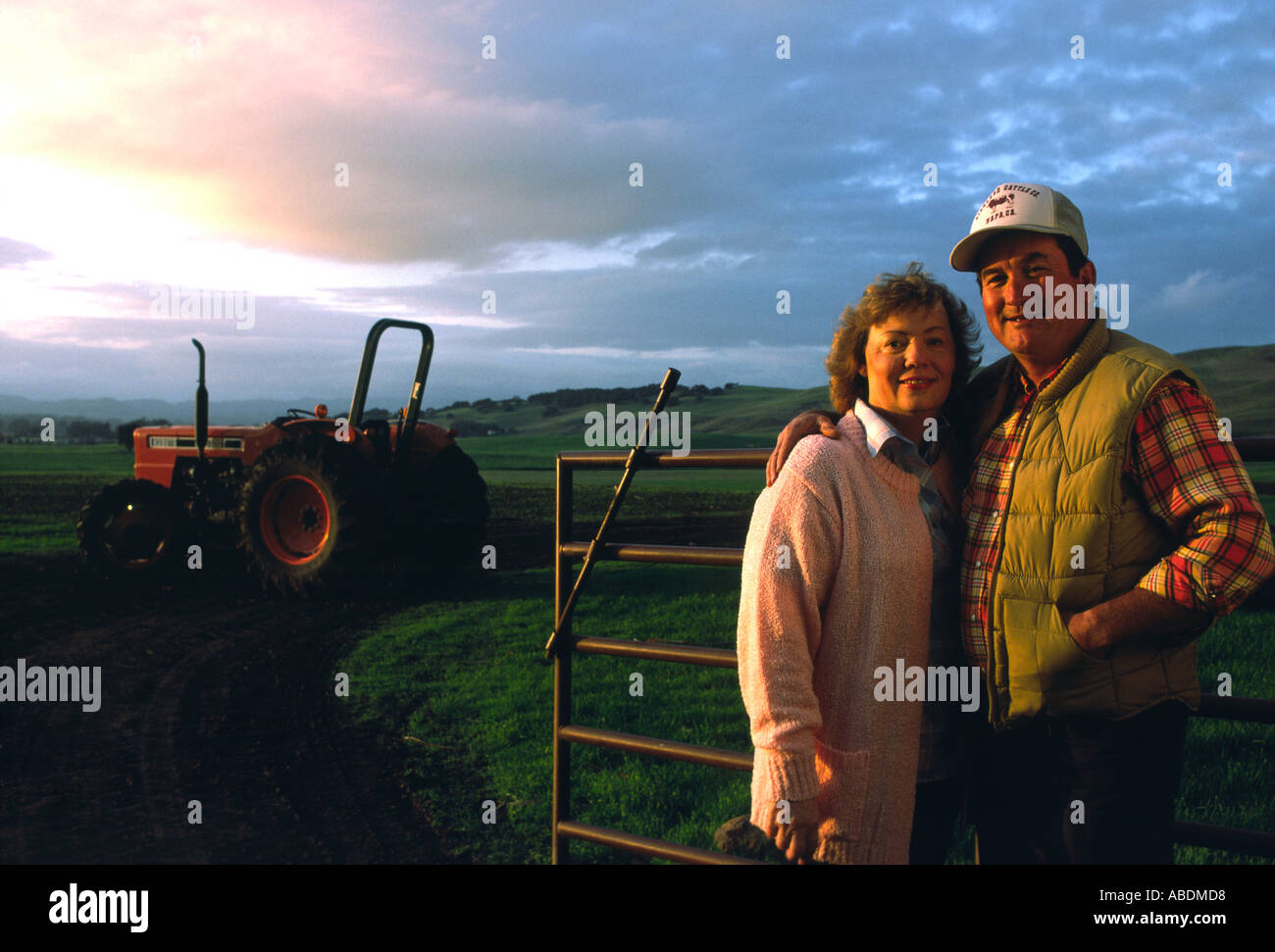Couple on a tractor hi-res stock photography and images - Alamy