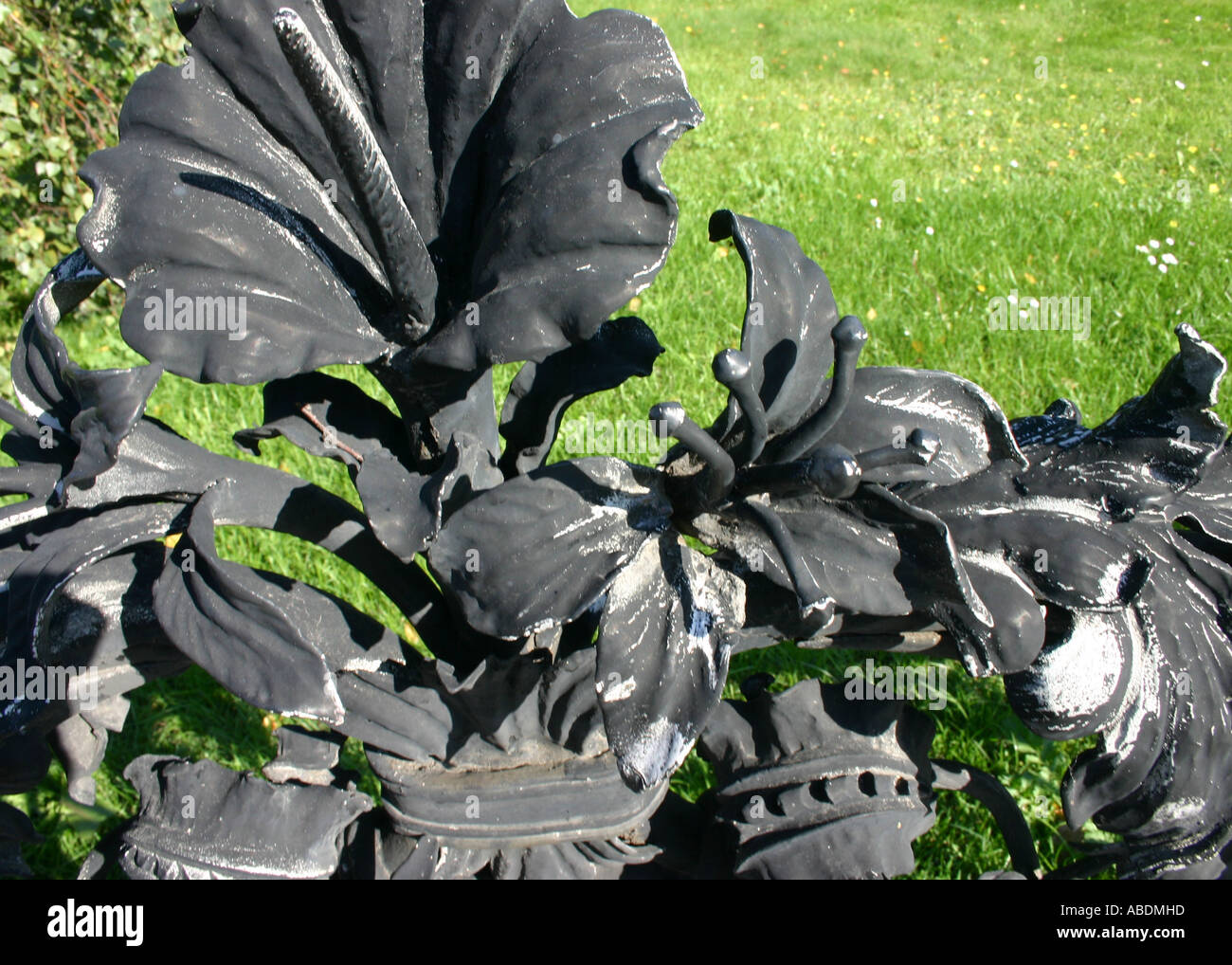 Forged metal flower hi-res stock photography and images - Alamy