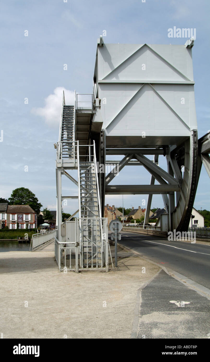 Pegasus Bridge crosses the Caen Canal at Ranville Benouville Normandy ...