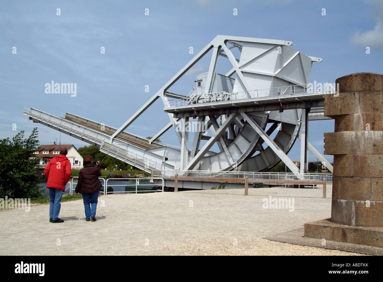 Pegasus Bridge crosses the Caen Canal at Ranville Benouville Normandy ...