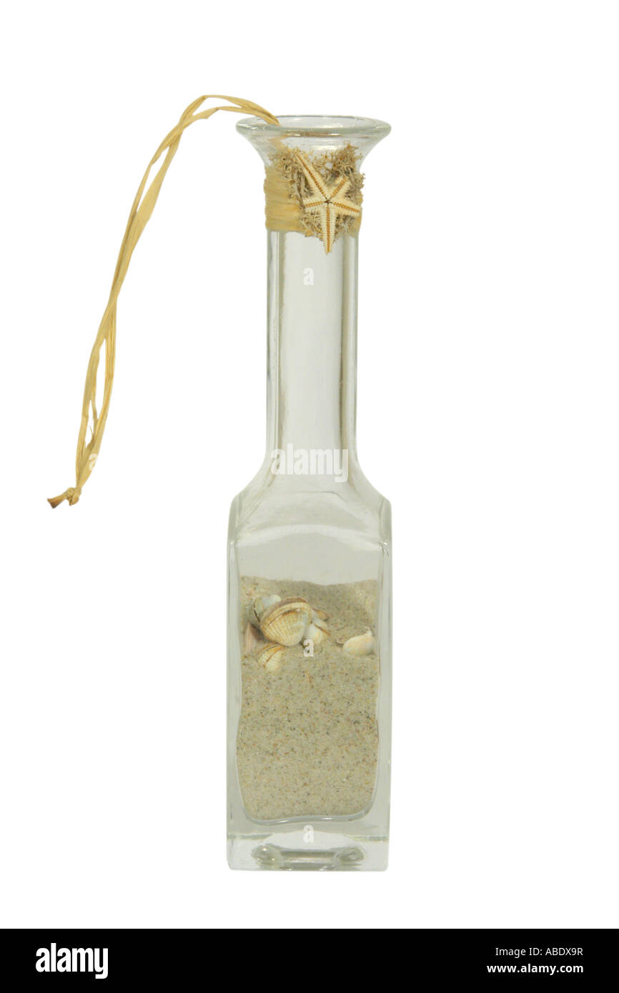 Bottle in sand Cut Out Stock Images & Pictures - Alamy