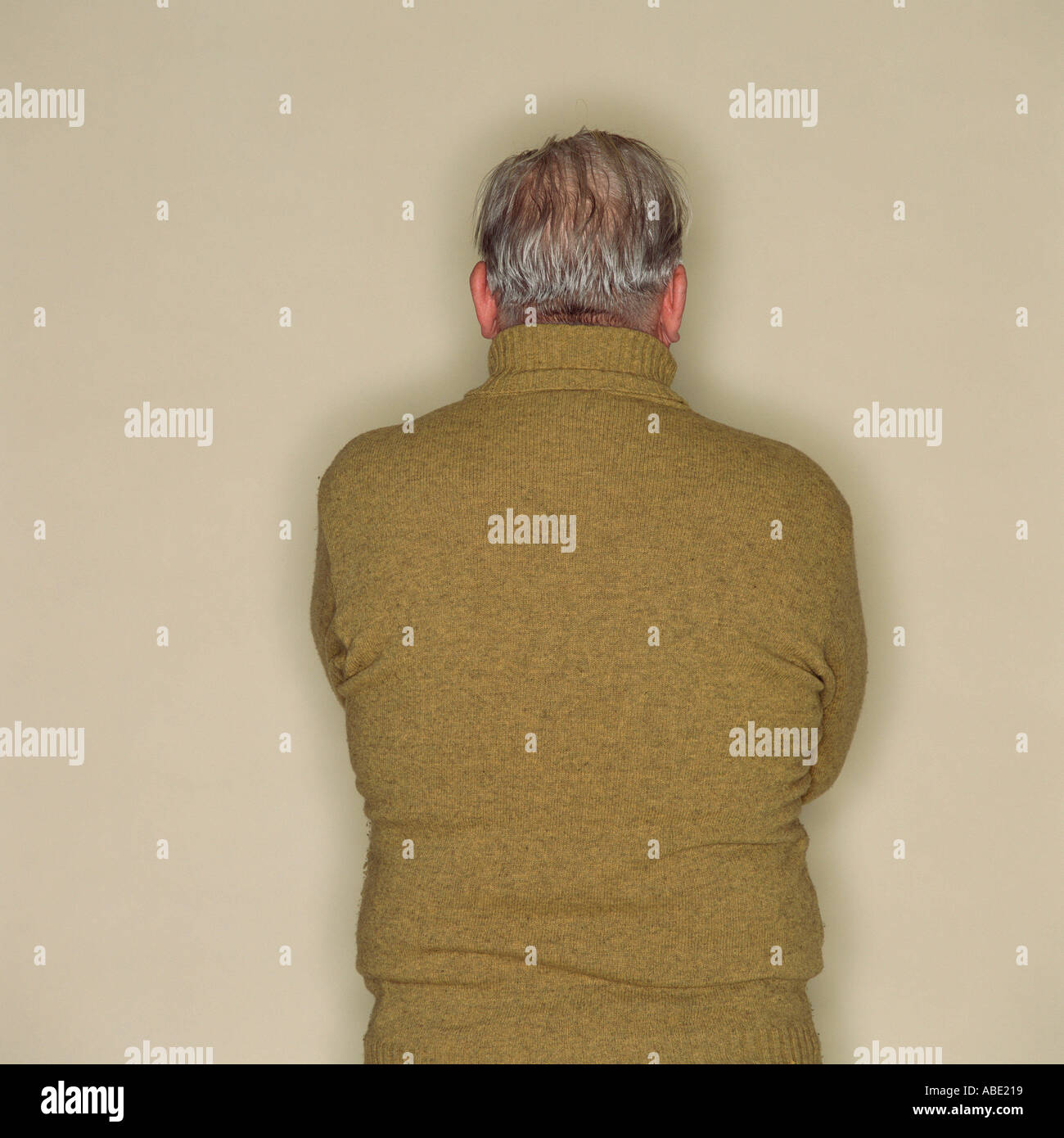 Back of a senior man Stock Photo - Alamy