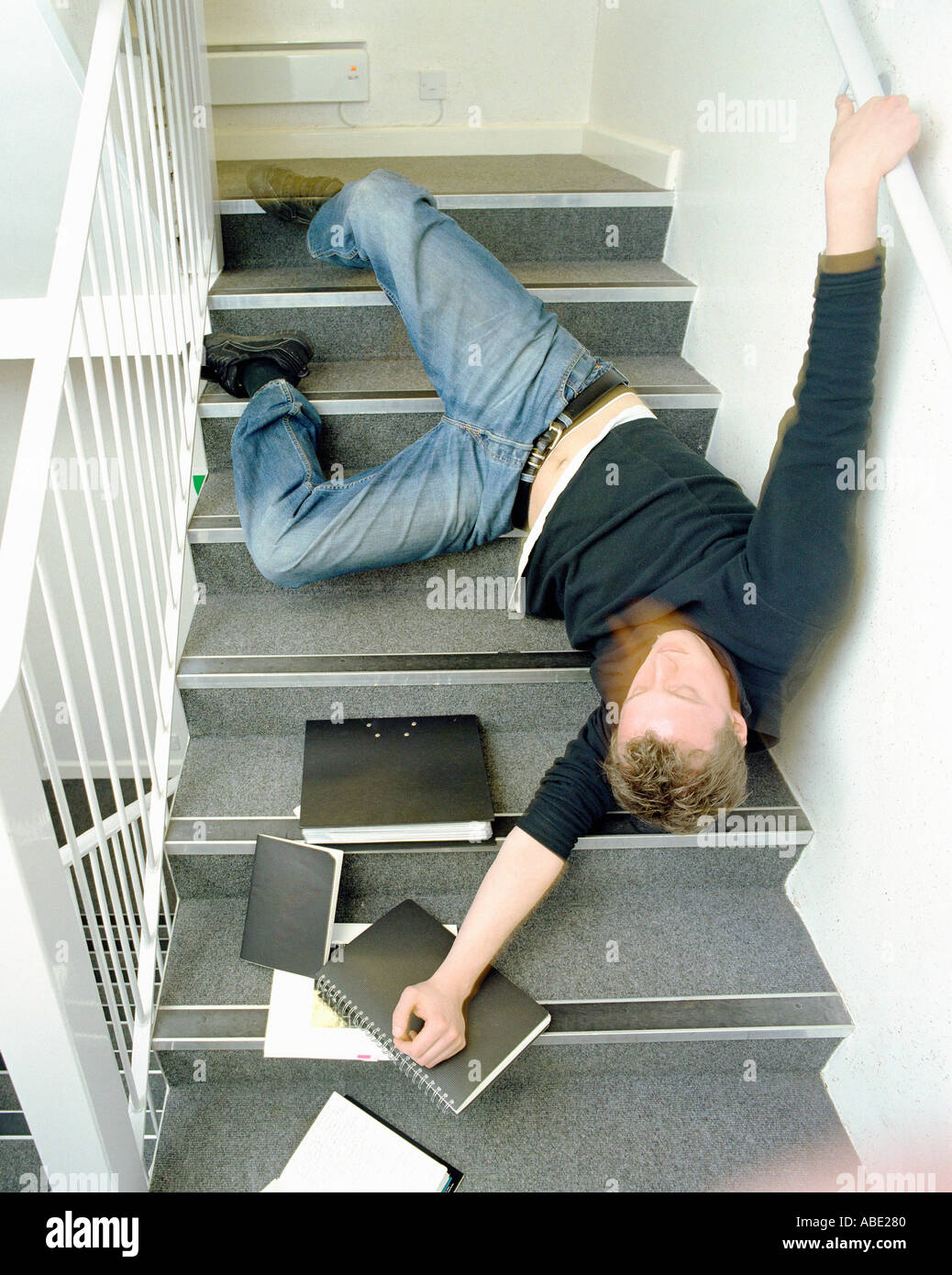 Man unconscious accident fall hi-res stock photography and images - Alamy