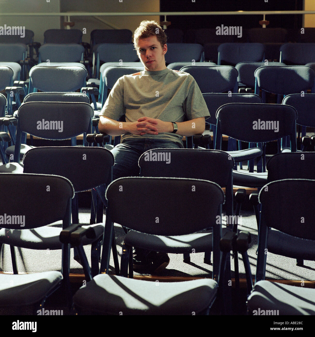 Student at lecture hall Stock Photo - Alamy