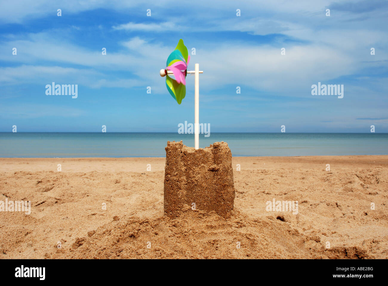Sandcastle windmill hi-res stock photography and images - Alamy