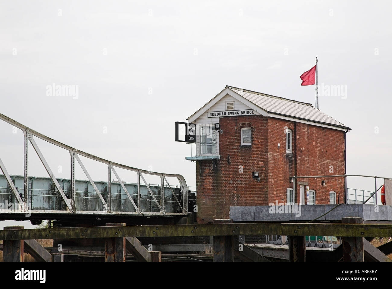 Reedham Railway Swing Bridge, Norfolk Broads, East Anglia, England ...