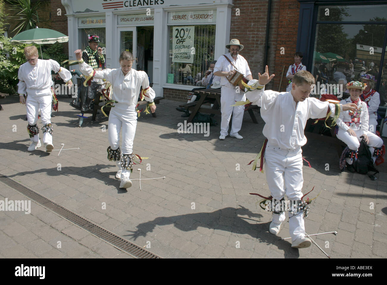 The Outside Capering Crew dancing during the Banbury Hobby Horse ...