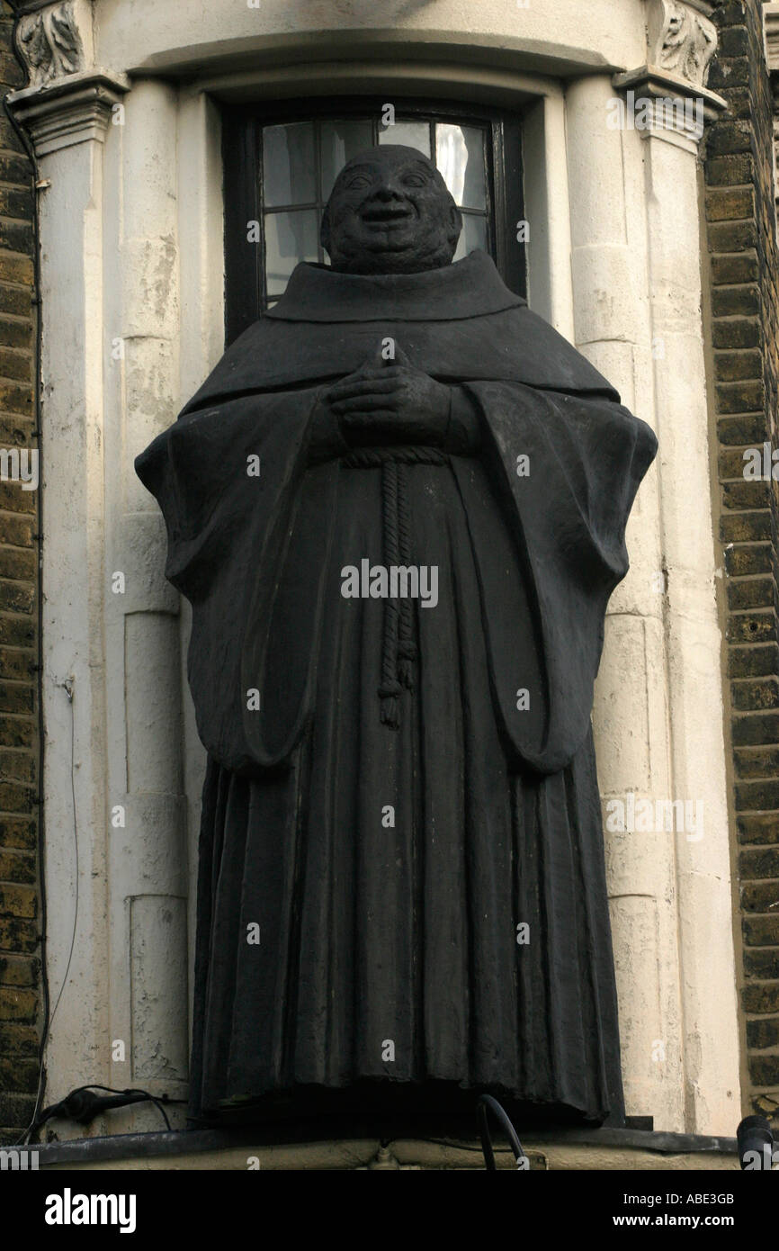 Statue of a friar outside the Blackfriar Public House London UK Stock ...