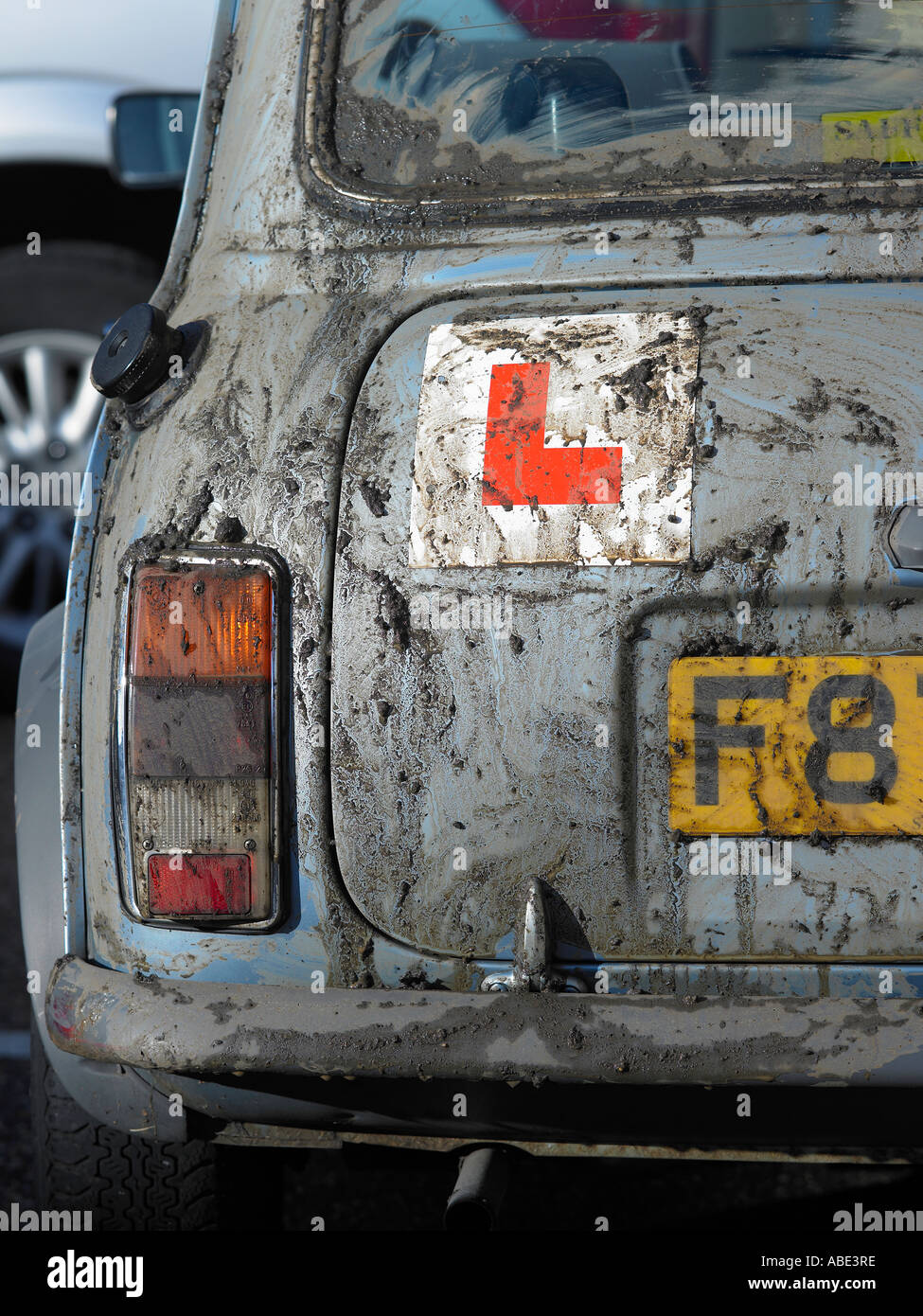 Mini with ‘L’ plate Stock Photo - Alamy