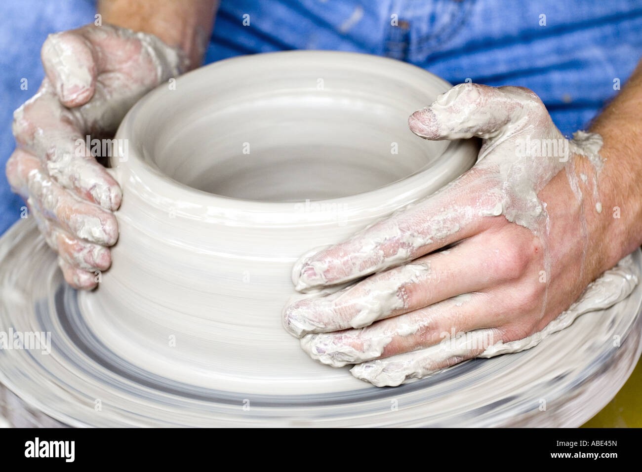 Pottery demonstration pyromania symposium Stock Photo - Alamy