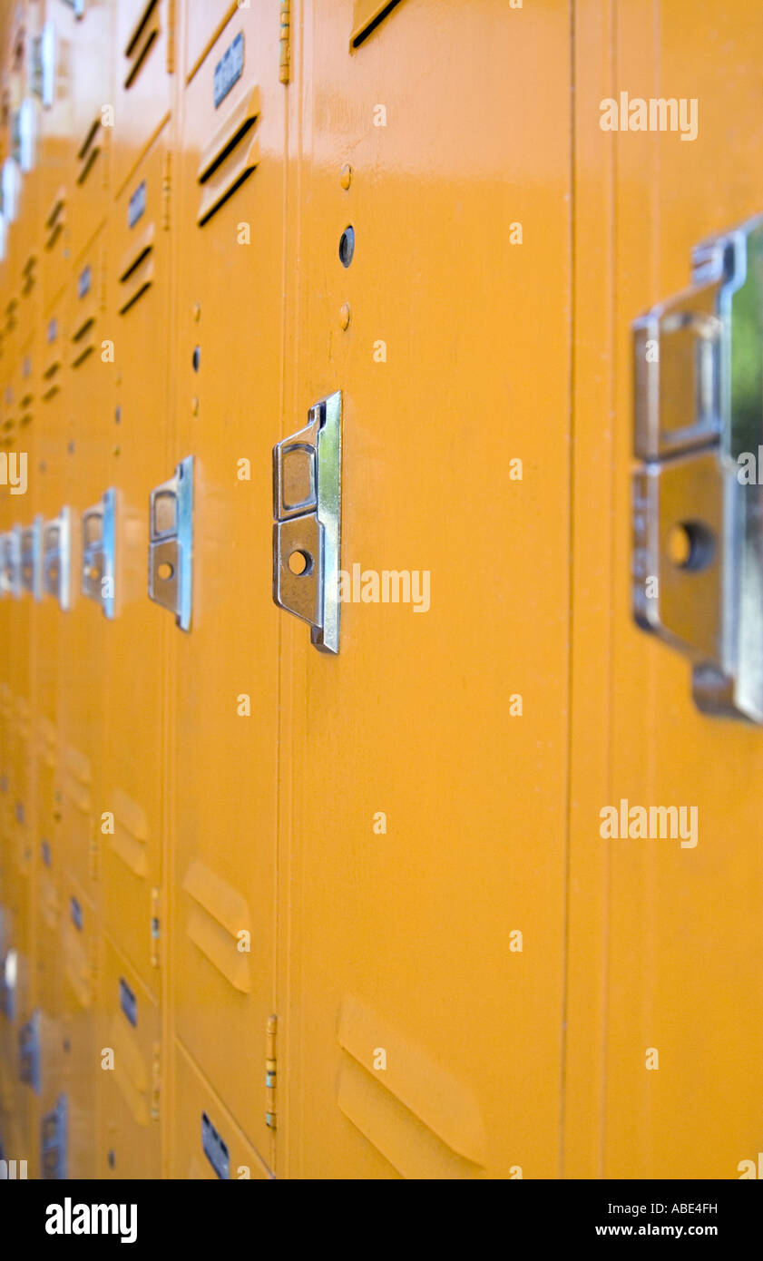 Row of Lockers Stock Photo - Alamy