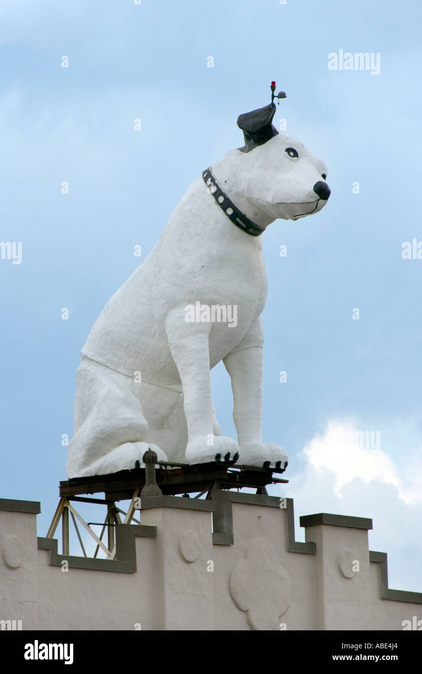 Nipper the RCA dog on top of a warehouse in downtown Albany New York ...