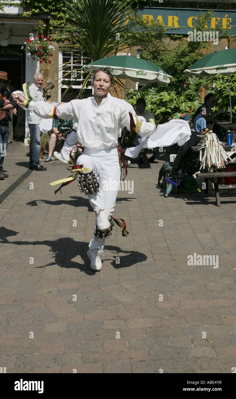 2 Members of the Outside Capering Crew dancing during the Banbury Hobby ...